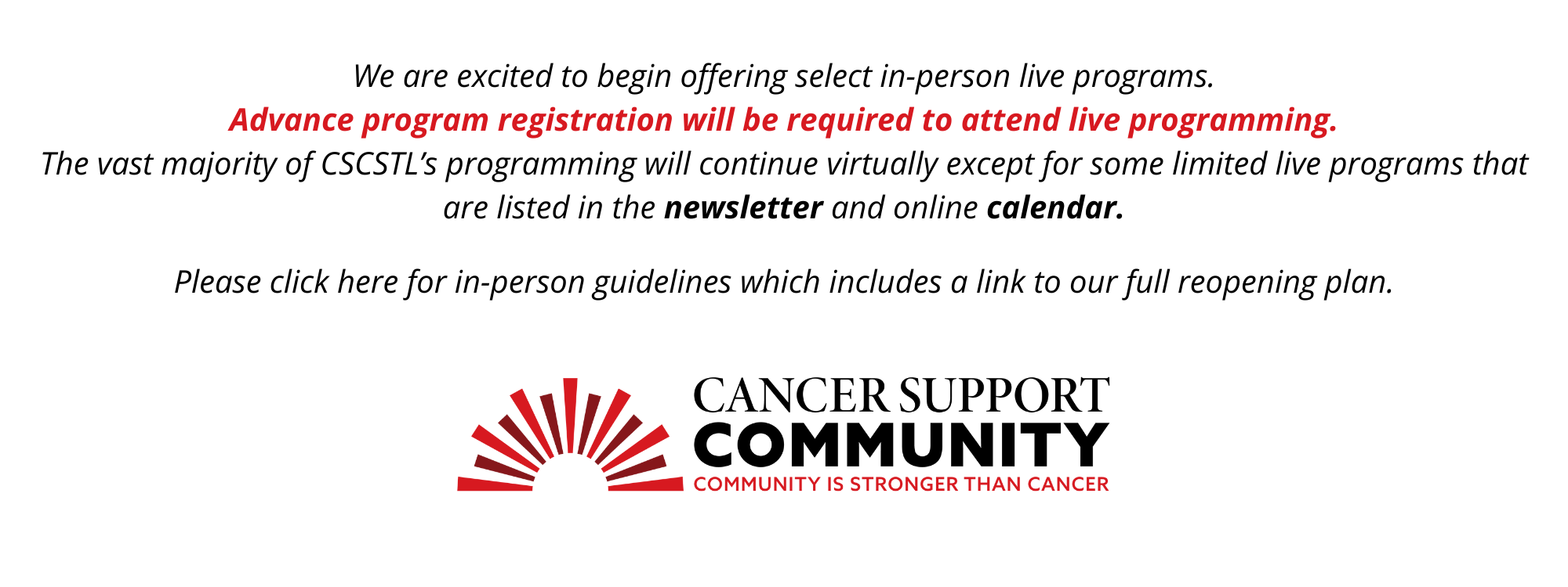 Cancer Support Community Greater St Louis Home